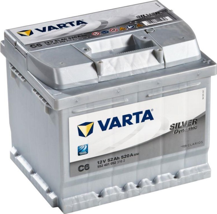 VARTA Silver Dynamic 552 401 052 C6 серия АКБ в наличии и с доставкой ...